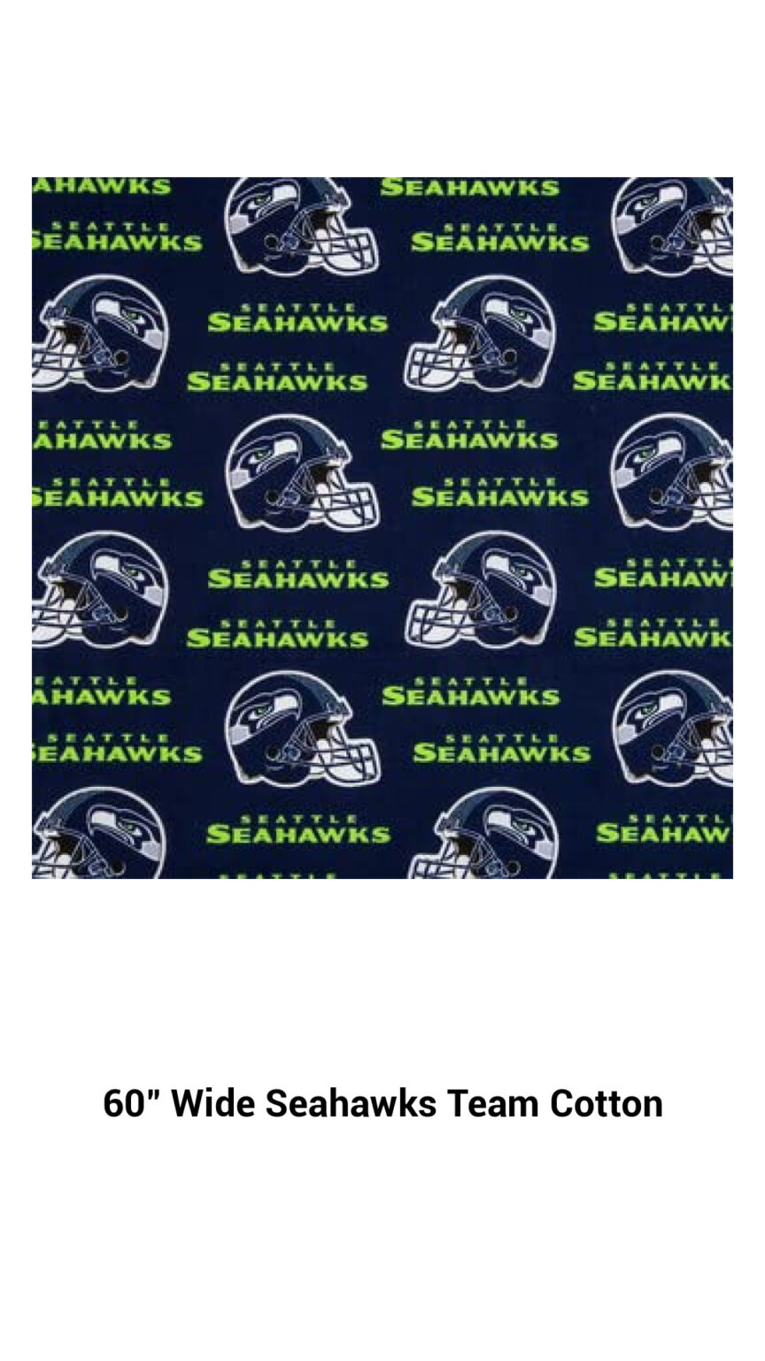 Premium 60-Inch Seahawks Team Cotton Fabric for Ultimate Fan Creations ...