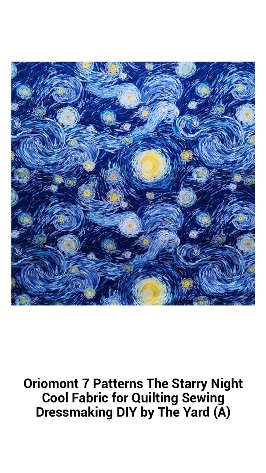 Enchanting Starry Night Cotton Fabric by the Yard for Quilting, Sewing ...