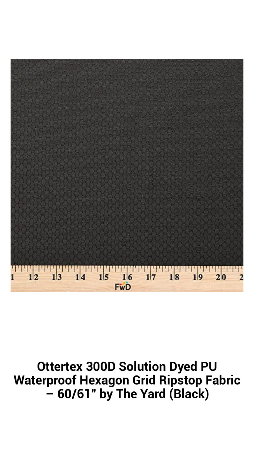 Premium Waterproof Hexagon Grid Ripstop Fabric - 300D Solution Dyed ...