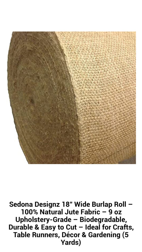 Premium 18-Inch Natural Jute Burlap Roll - Eco-Friendly, Durable ...