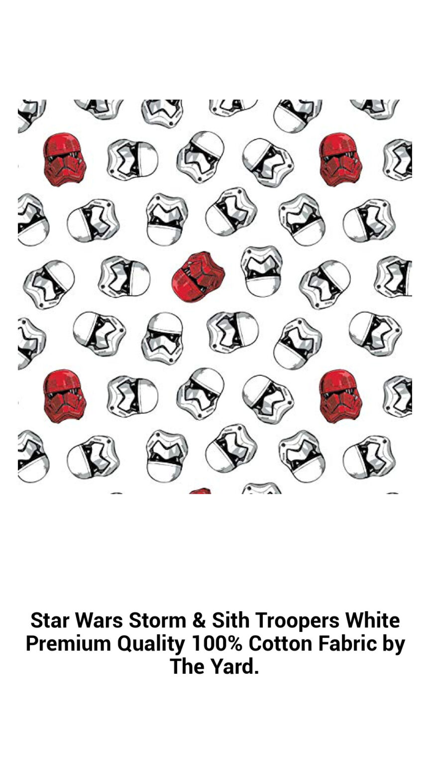 Premium Star Wars Cotton Fabric Featuring Storm & Sith Troopers - 100% ...